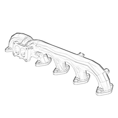 ONAN 5397757 - MANIFOLD EXHAUST ONAN/CUMMINS - Original OEM part ...