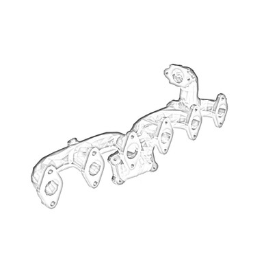 ONAN 5564143 - MANIFOLD EXHAUST ONAN/CUMMINS - Original OEM part ...