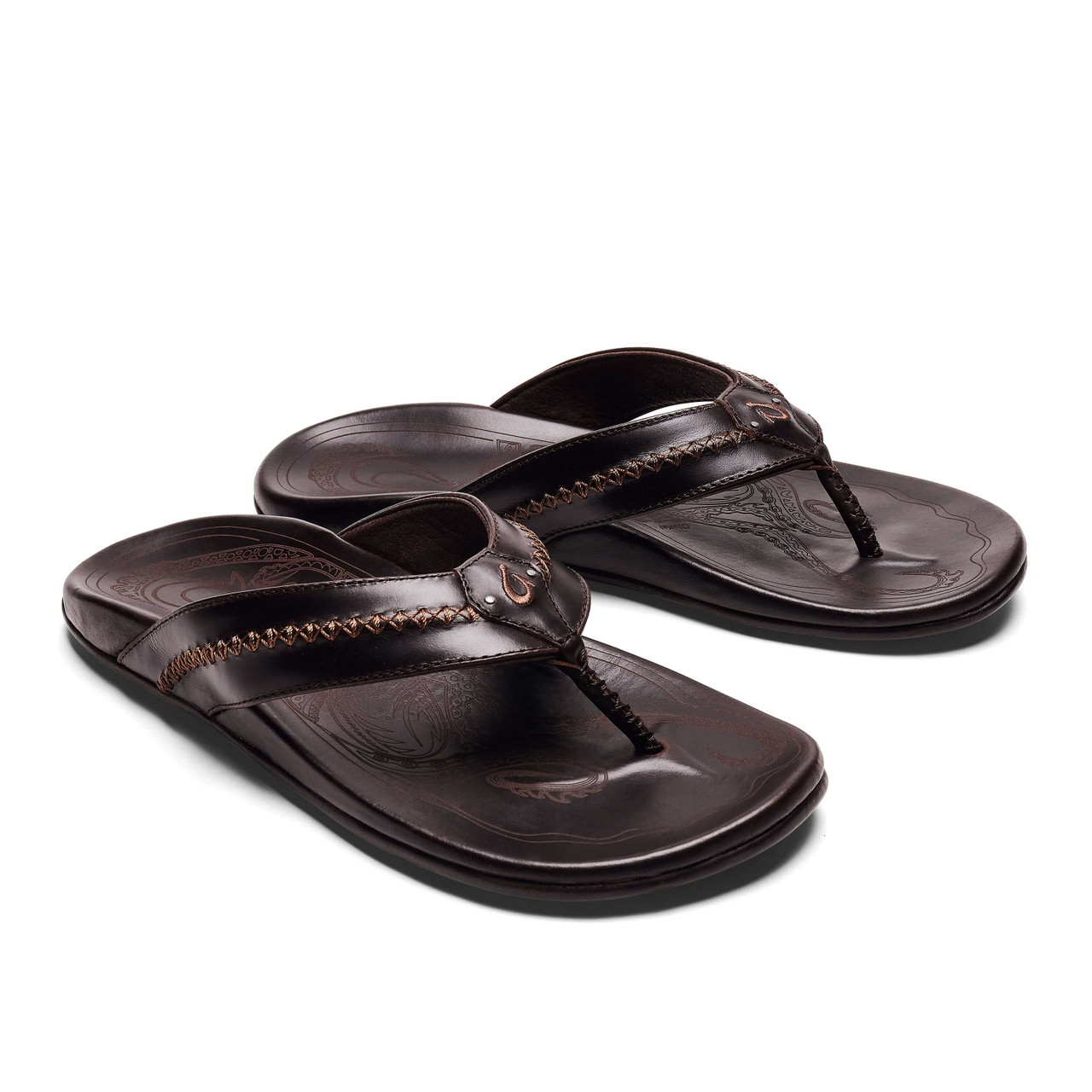 Olukai Men's Mea Ola 10138-4848 Dark Java-Dark Java - The Shoe Mart