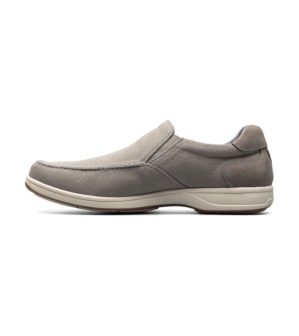 Florsheim Men's Lakeside Canvas Moc 13401-020 Gray - The Shoe Mart