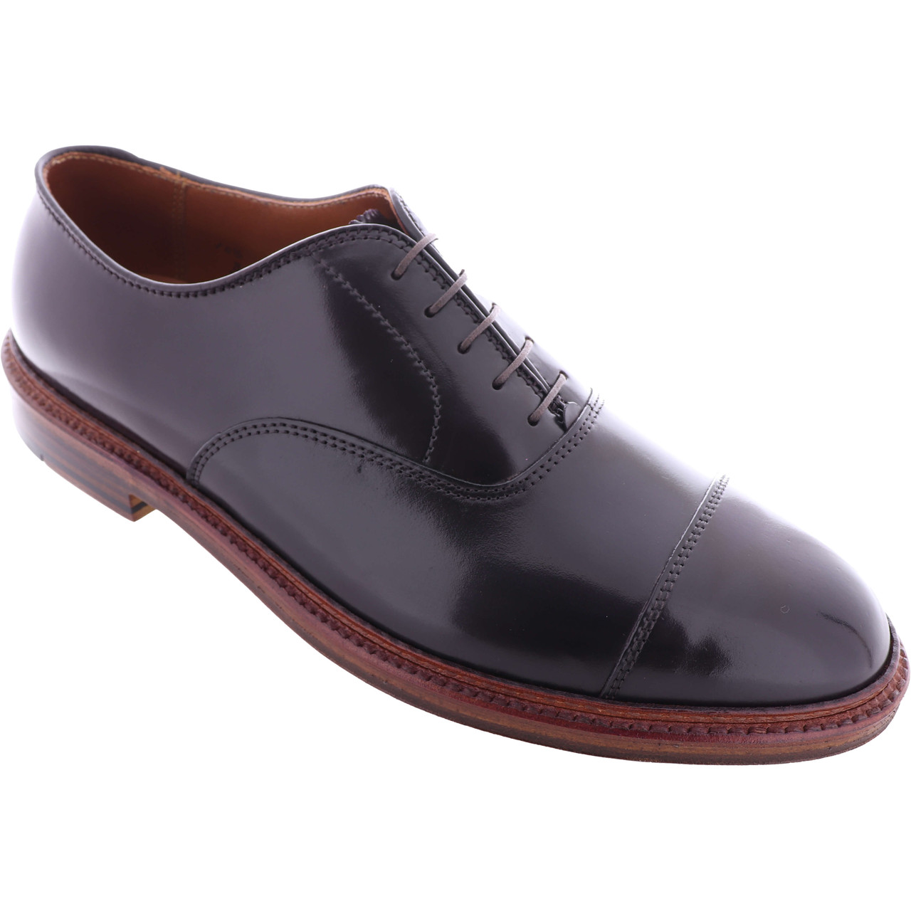 Alden D2312 - 5 Eyelet Oxford Shell Cordovan - Color 8 - The Shoe Mart