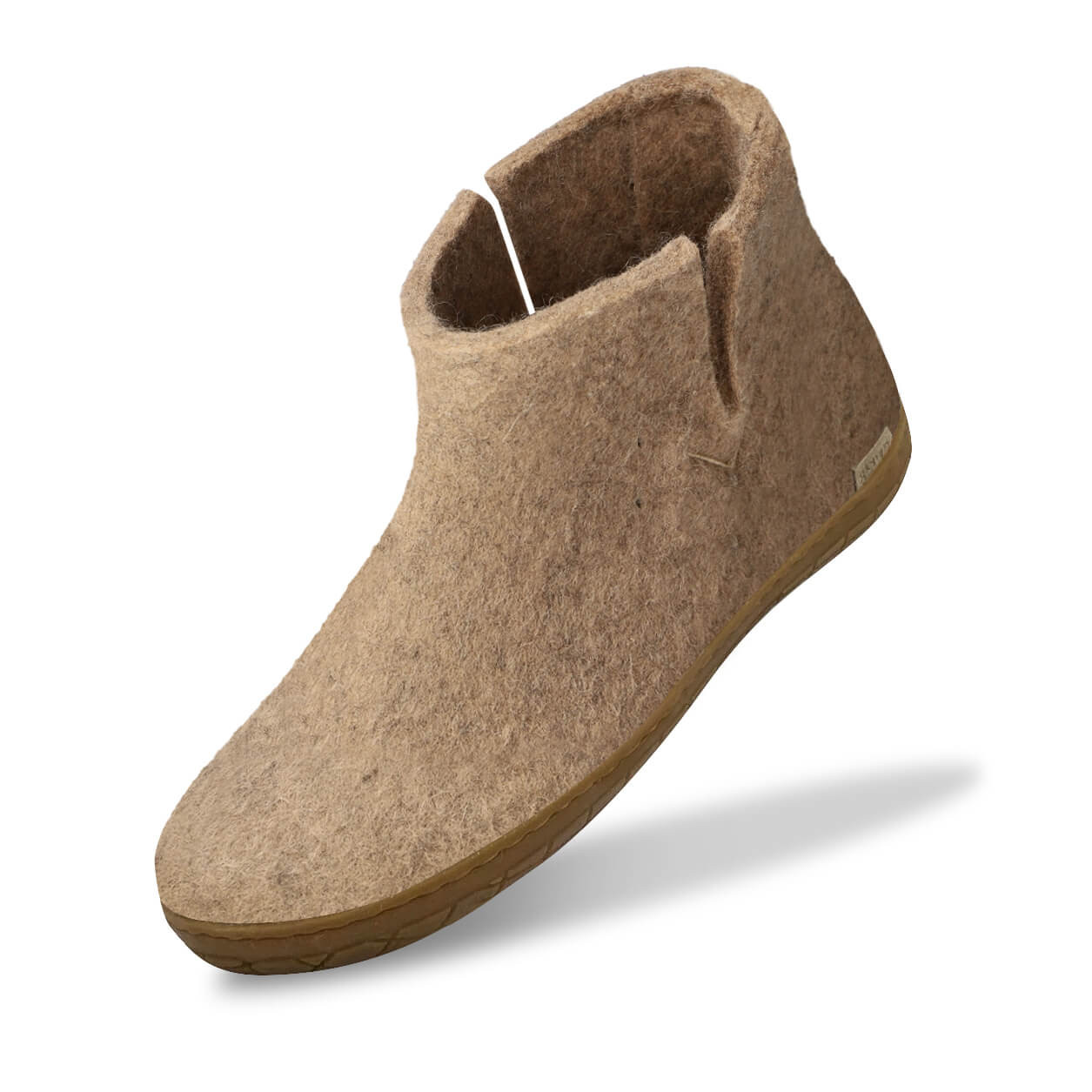 Glerups Unisex Felt Boots With Rubber Sole GR-12 Sand - The Shoe Mart