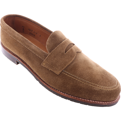 Alden Shoes Men's Leisure Penny Loafer 6221L Snuff Suede - The Shoe Mart