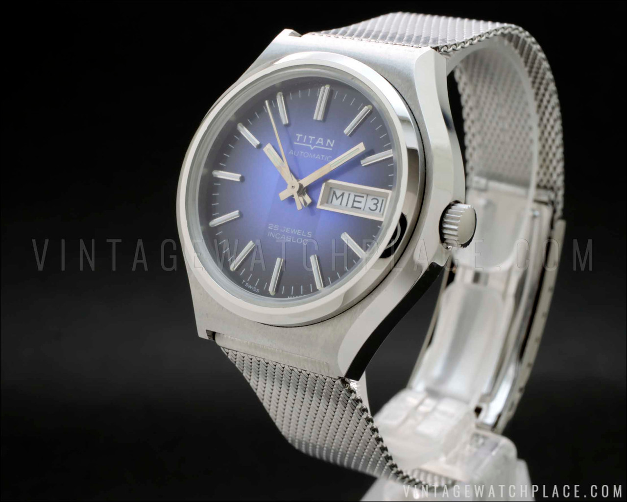 New Old Stock 1970's Titan automatic vintage watch, NOS, in perfect ...