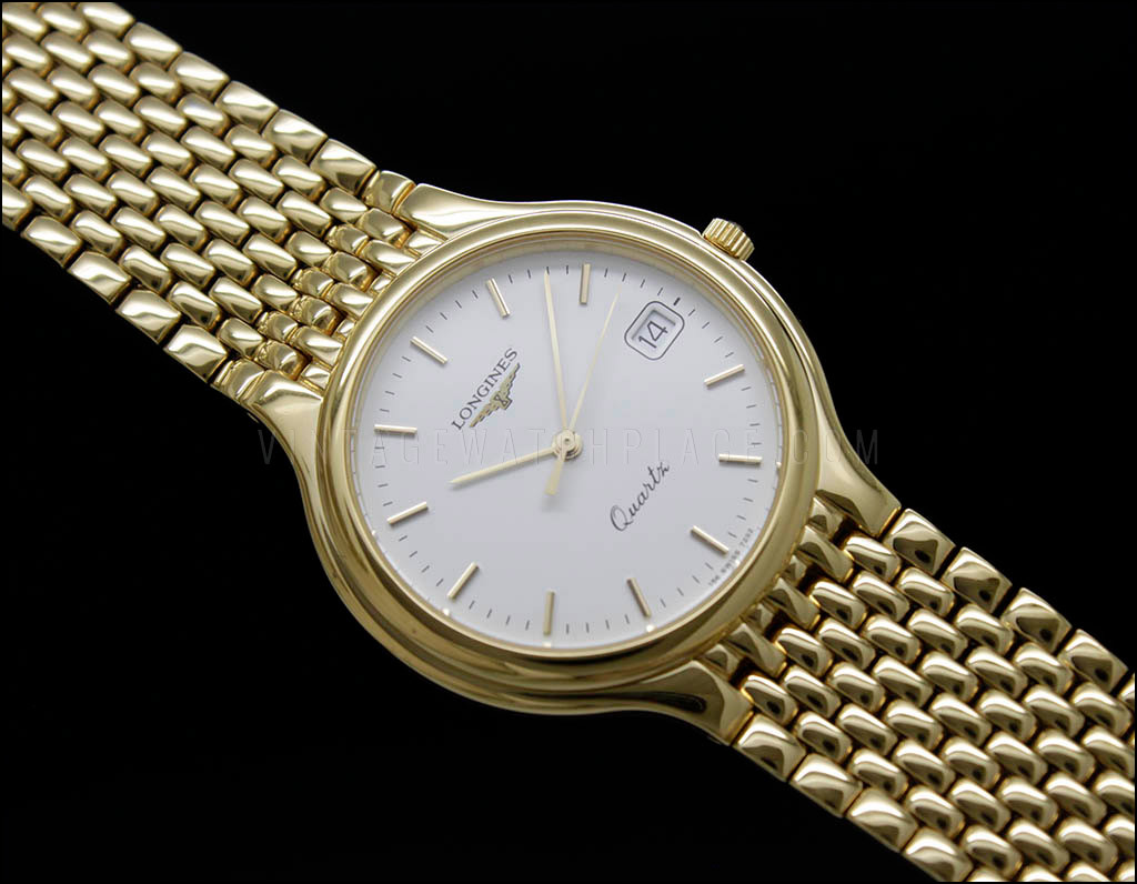 Longines Conquest all gold filled vintage Quartz watch, reference 7292 ...