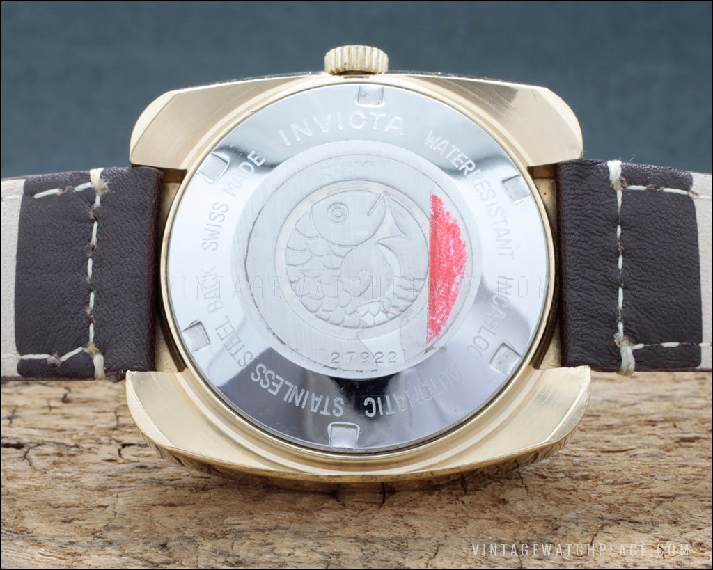 Swiss made Invicta new old stock automatic vintage watch, gold plated ...