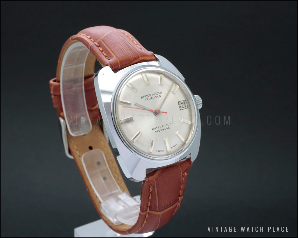 New Old Stock rare Ascot Watch mechanical vintage watch, Swiss made ...