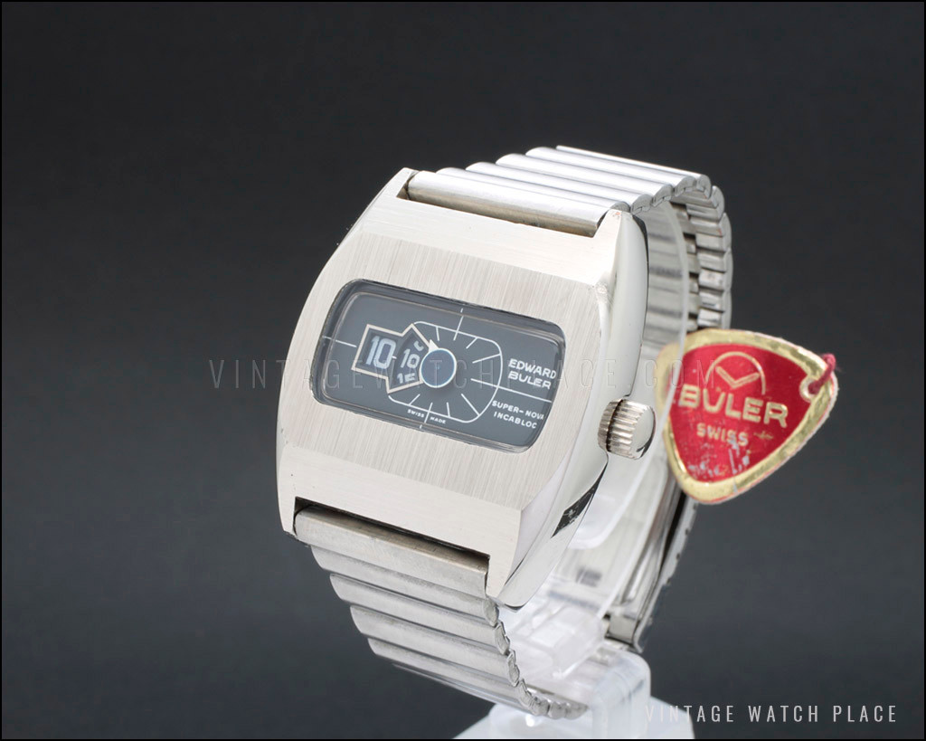 New Old Stock Buler Super-Nova jump hour watch, strong vintage ...
