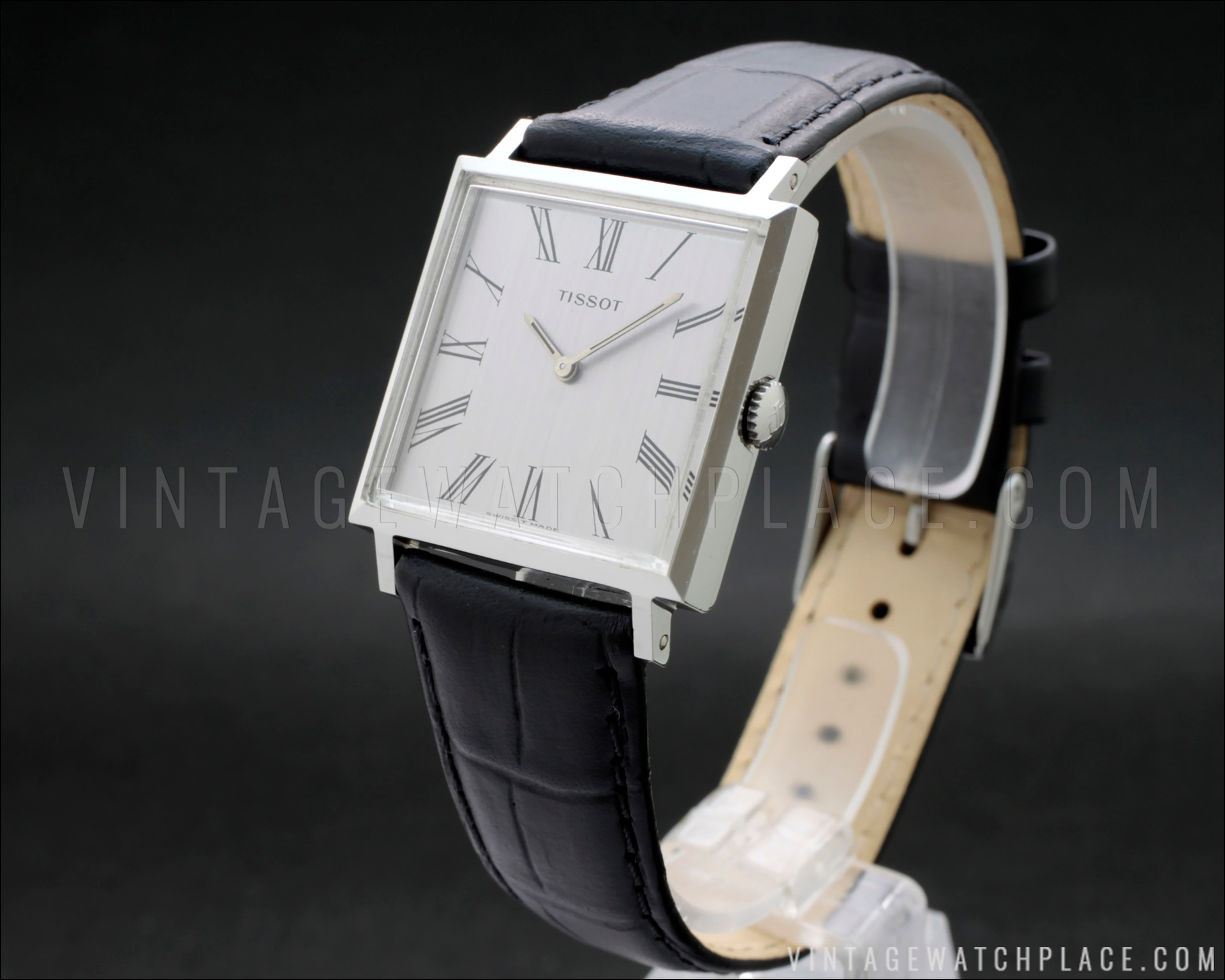 New Old Stock Tissot Dress mechanical vintage watch, square, classic ...