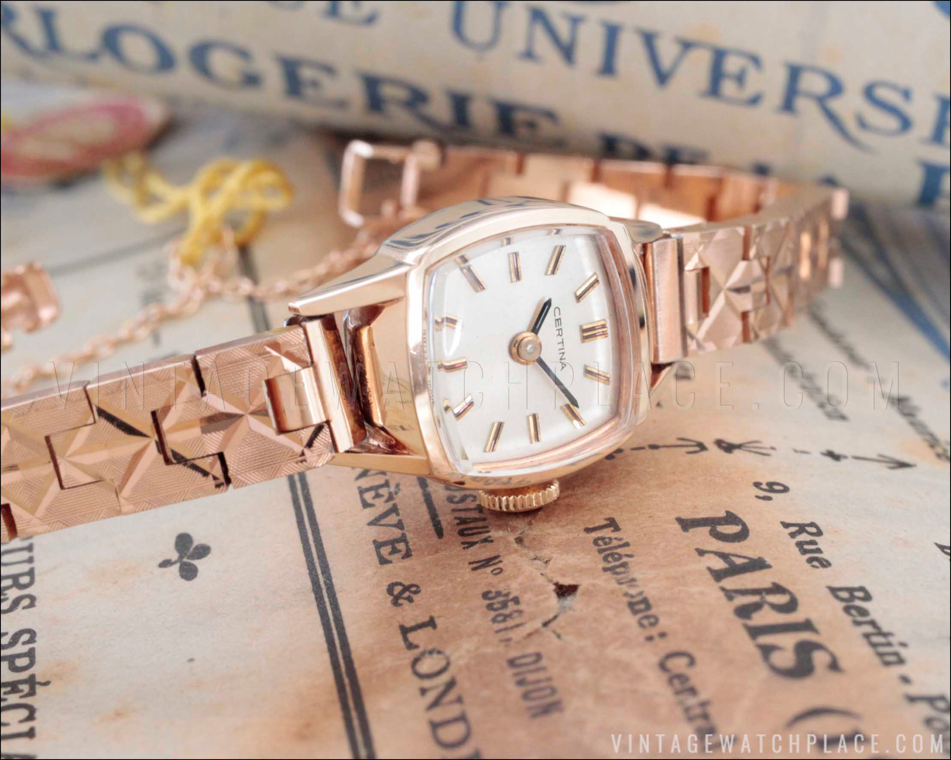 New Old Stock 60's Ladies' TV shape Certina cocktail jewel vintage ...