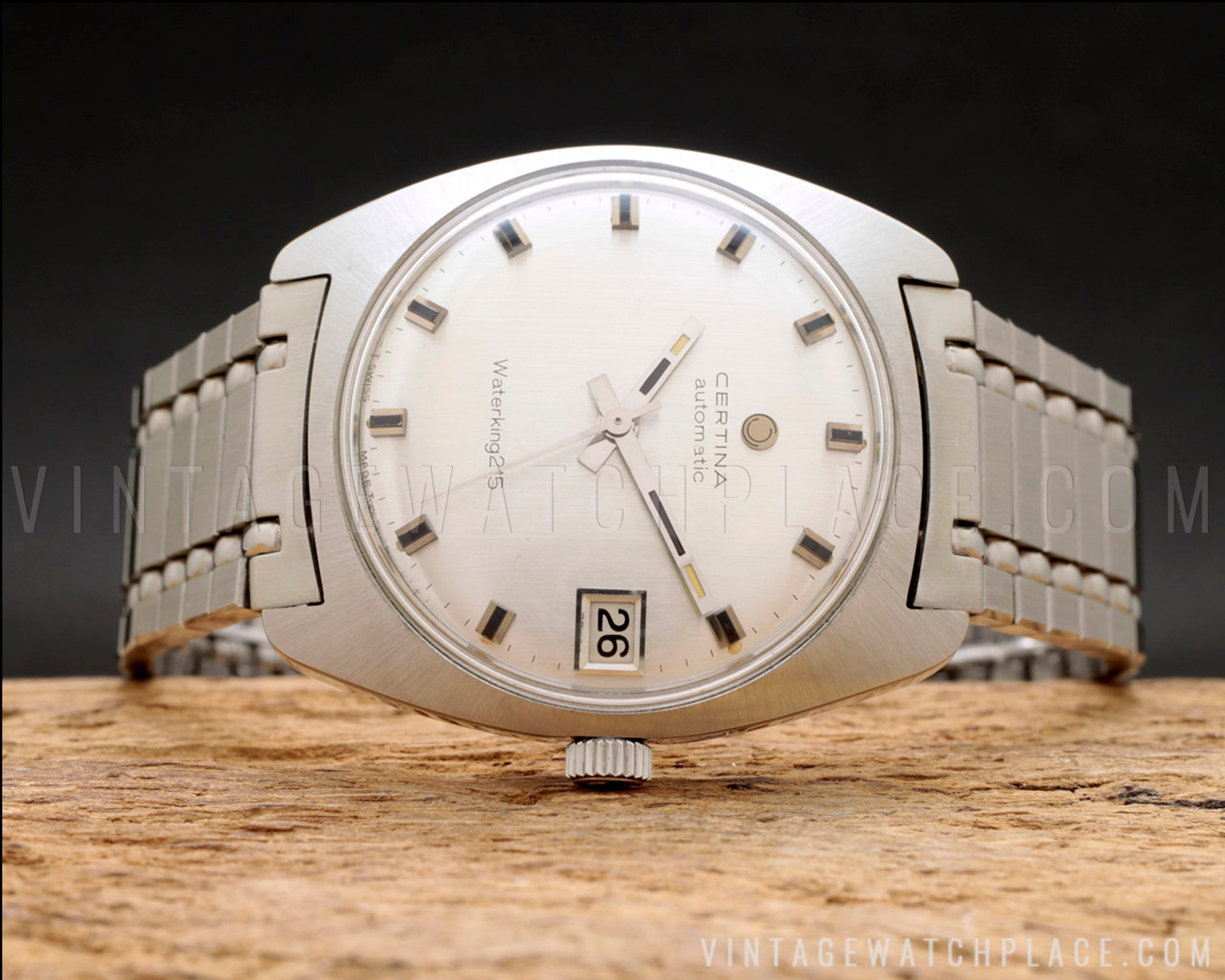 New Old Stock 60's Certina Waterking 215 automatic vintage watch, very eye catching, all ...