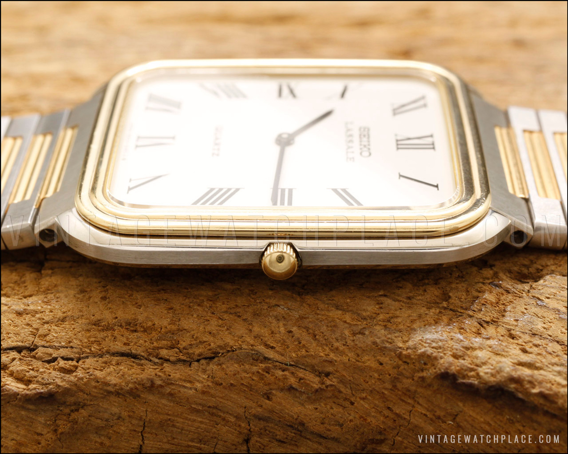 New Old Stock 1981 Seiko Lassale dress Quartz vintage watch, very dainty, very thin, only 4 mm ...