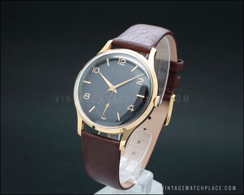 Swiss made Astrolux Rare Classic mechanical vintage watch from the 50's ...
