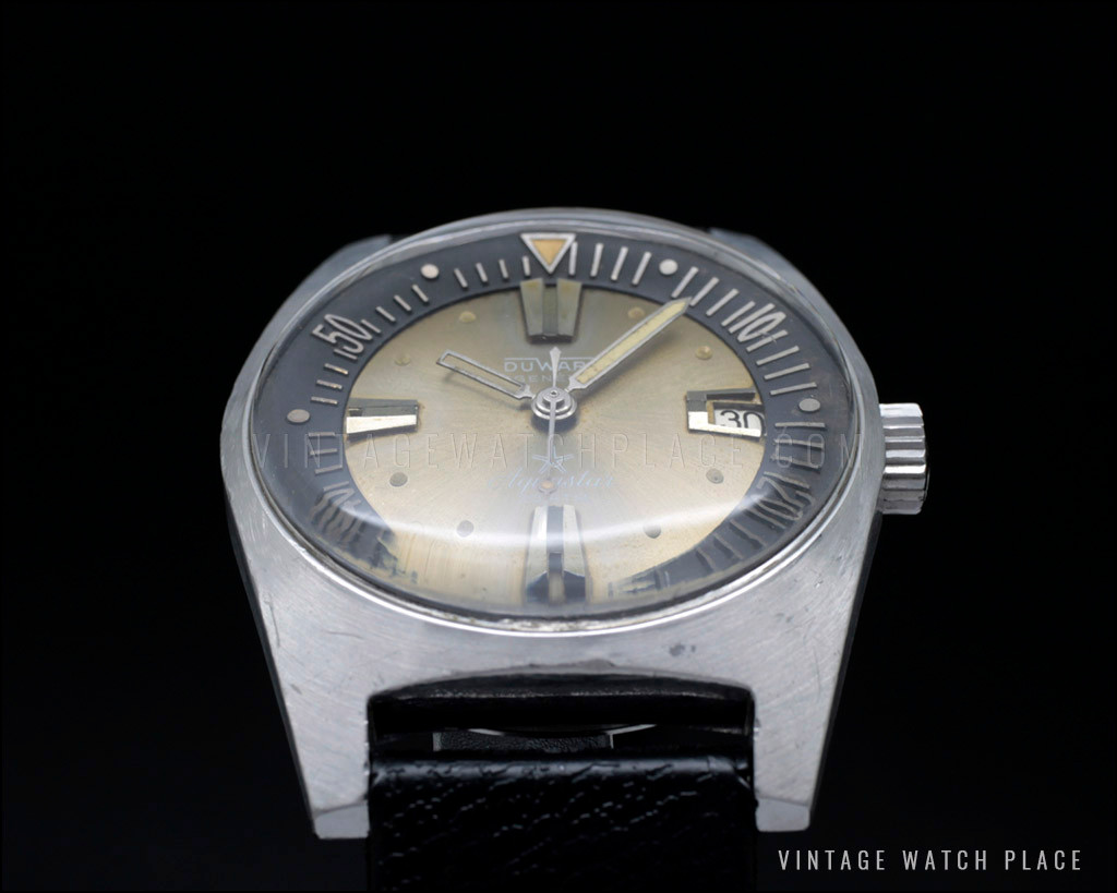 Duward Aquastar 200 meters 1701 Diver's vintage automatic watch, Swiss ...