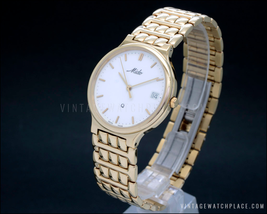 New Old Stock Men's Mido quartz Dress vintage watch, from the 80's, all ...