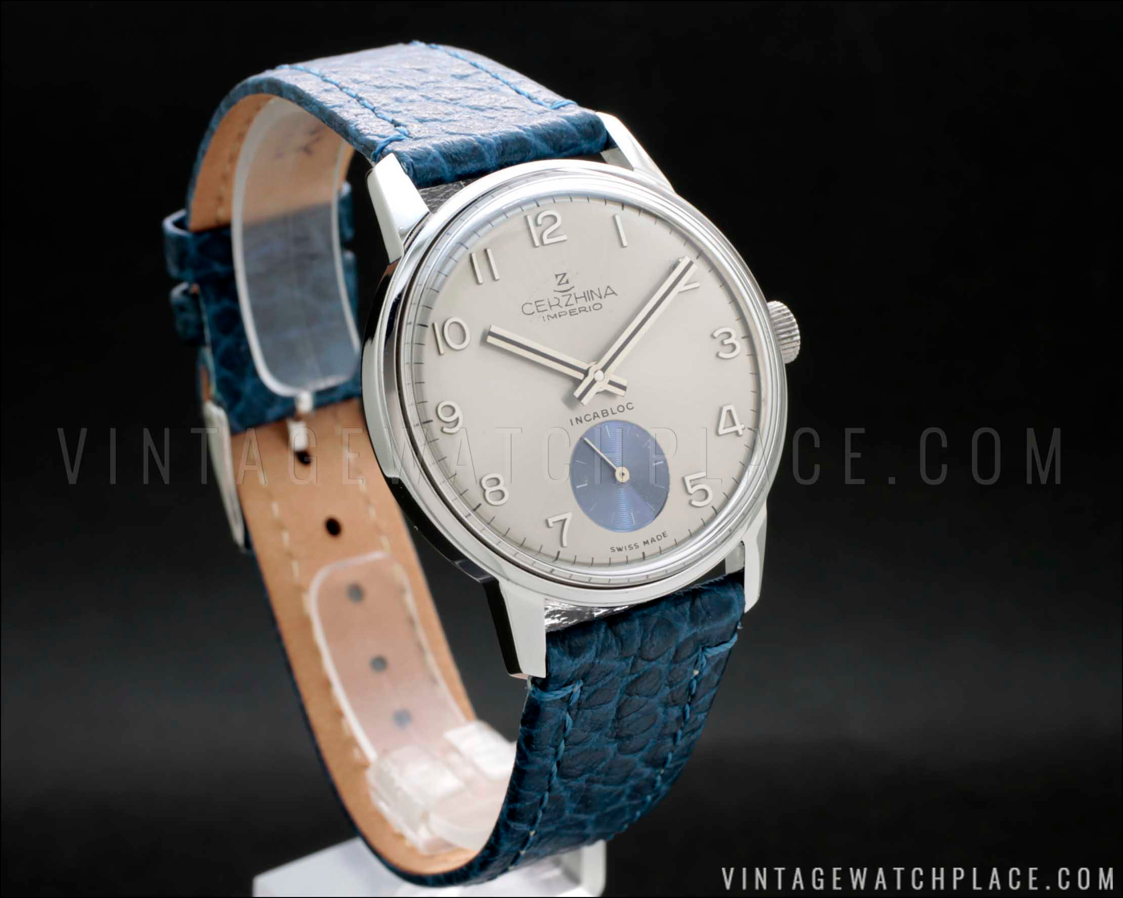 New Old Stock 60's Cerzhina dress mechanical vintage watch, Unitas 6310 ...