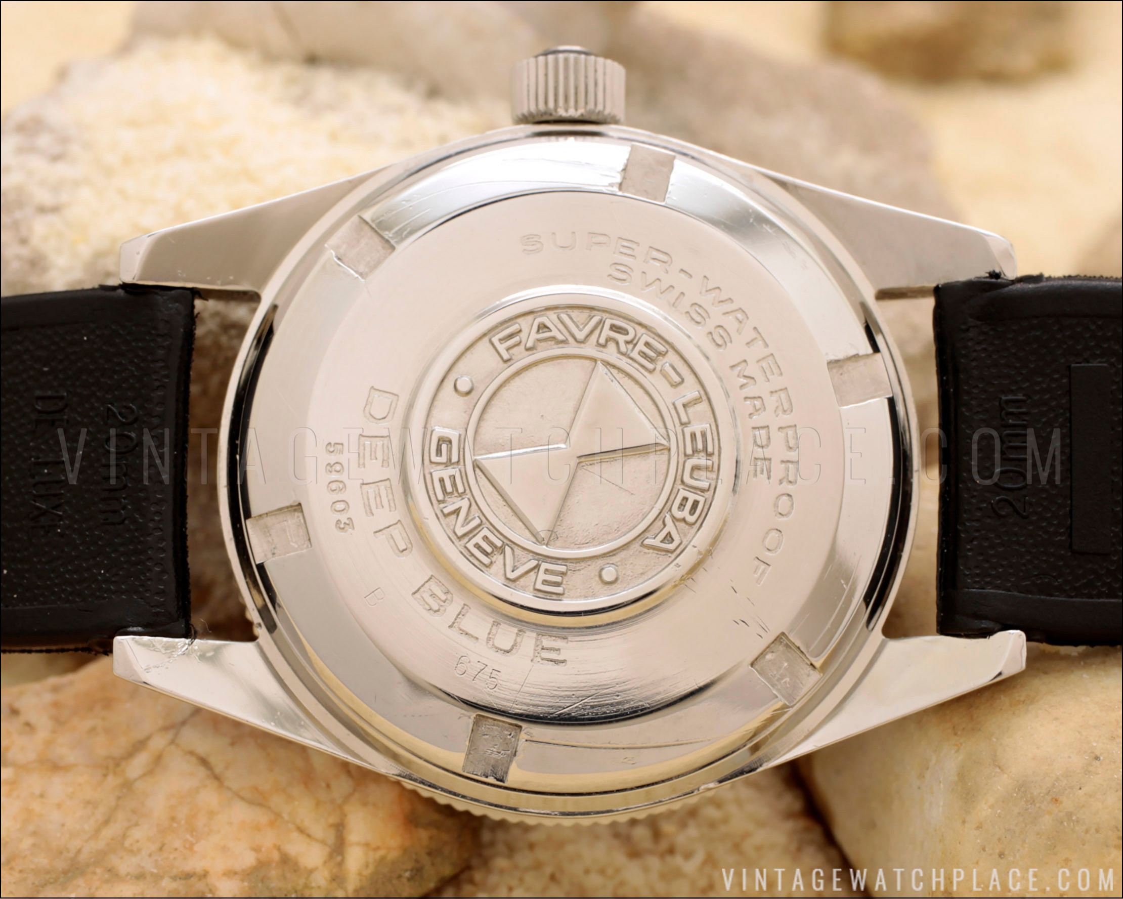 60's Favre-Leuba Deep Blue 59603 automatic diver vintage watch ...