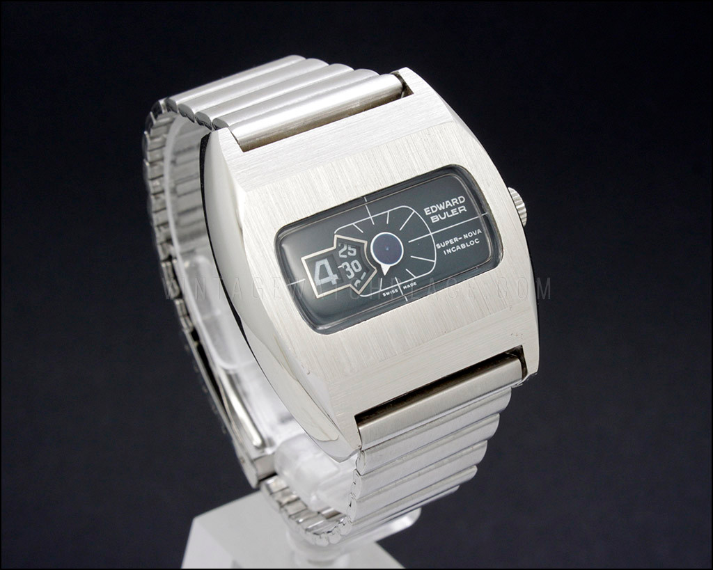 NOS Buler Super Nova jump hour watch, strong vintage mechanical watch ...