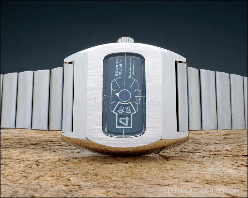 NOS Buler Super Nova jump hour watch, strong mechanical vintage watch ...