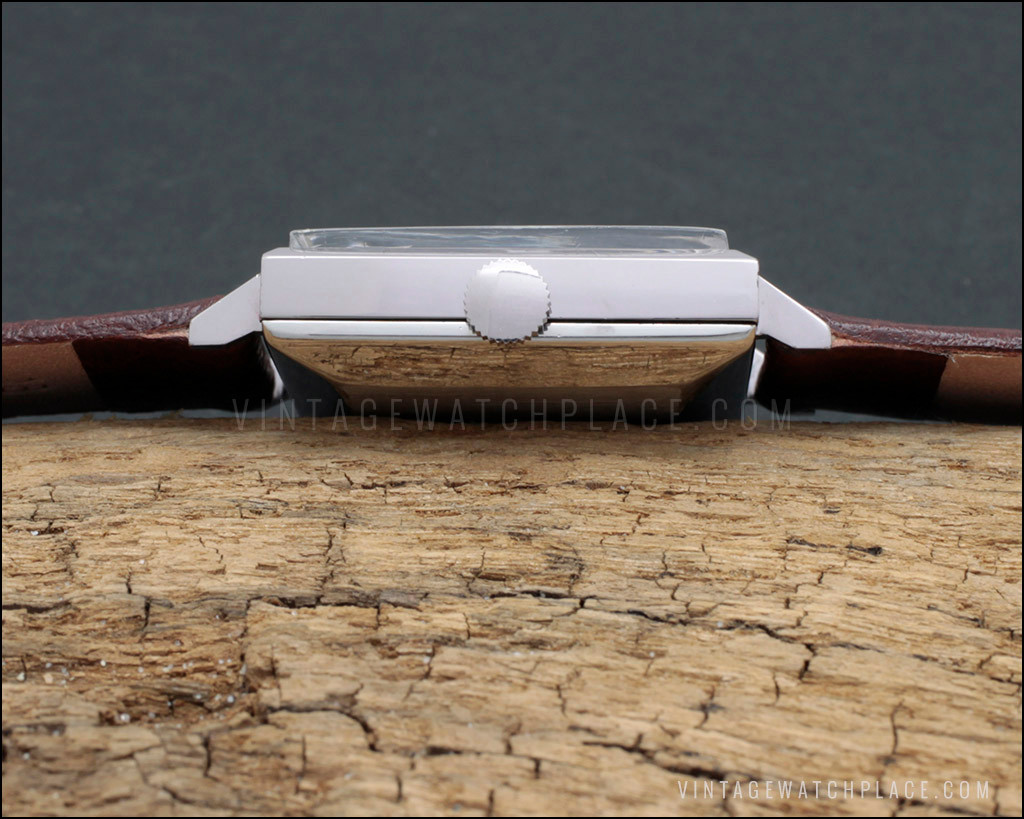 Swiss made Duward Diplomatic NOS mechanical vintage watch, chestnut ...