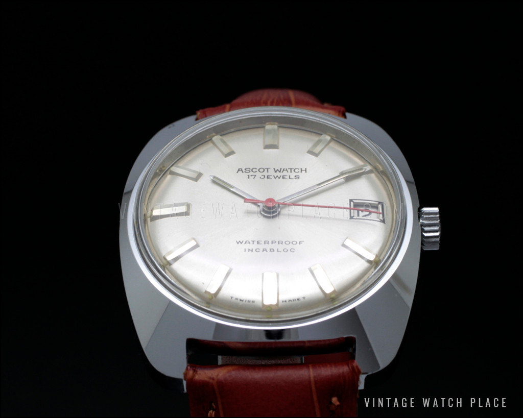 New Old Stock rare Ascot Watch mechanical vintage watch, Swiss made ...