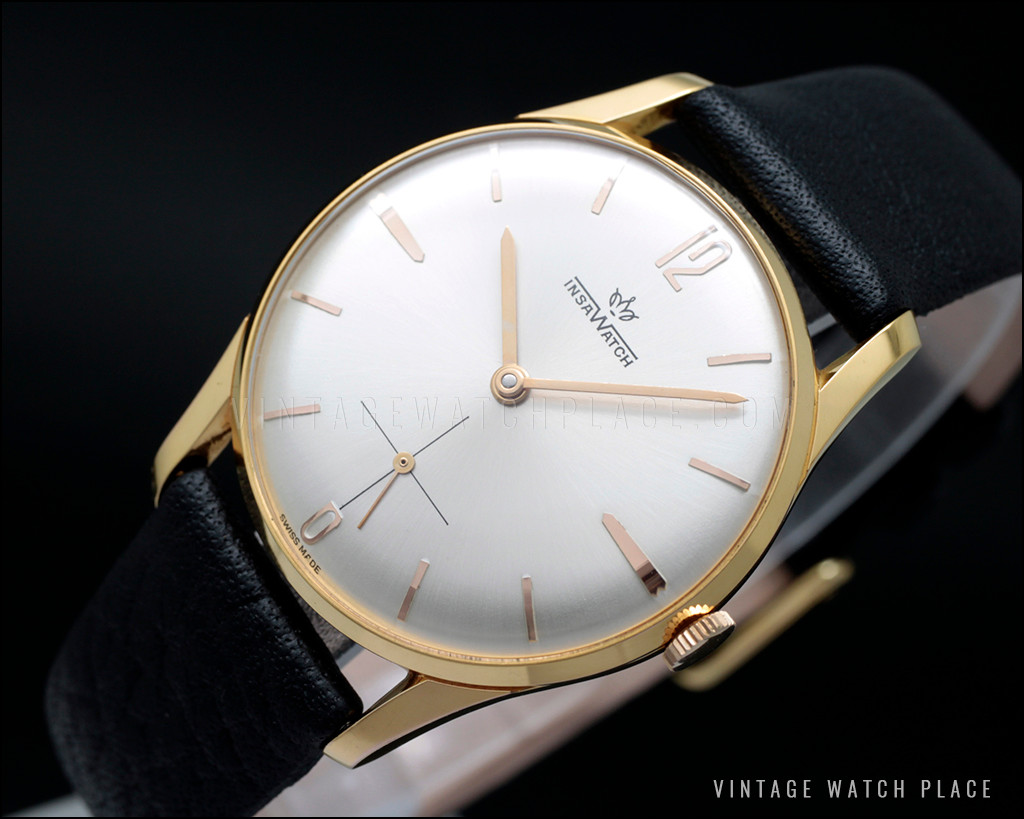 New Old Stock Insawatch mechanical vintage watch, Unitas 6310 army ...