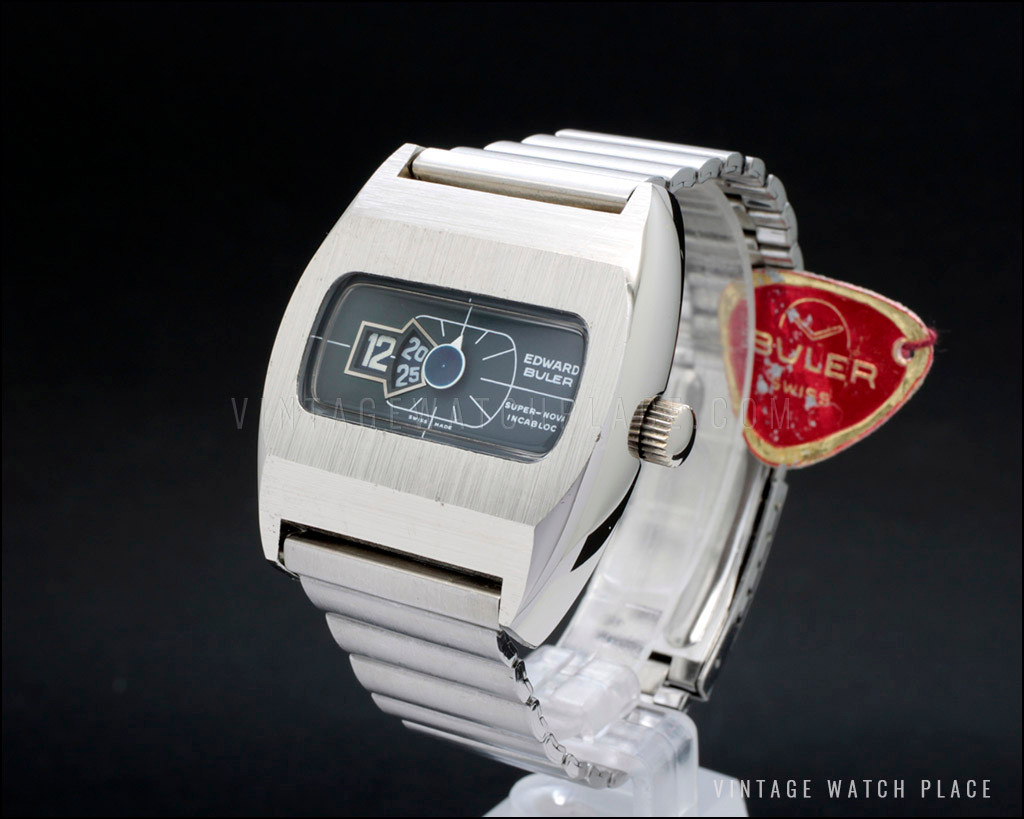 New Old Stock Buler Super-Nova jump hour watch, strong vintage ...