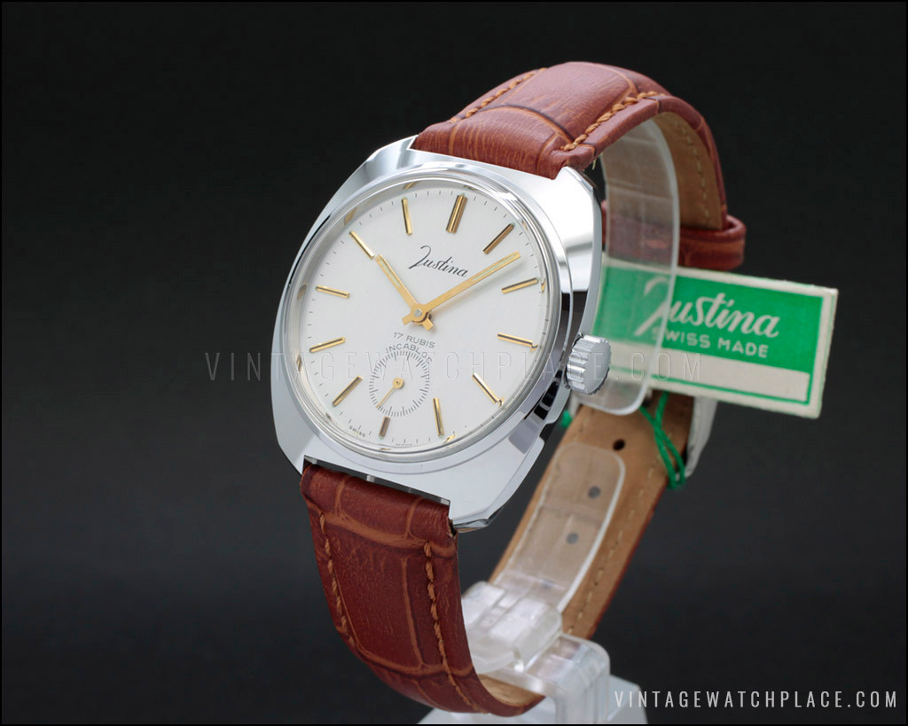 New Old Stock Justina dress mechanical vintage watch, Swiss made ...