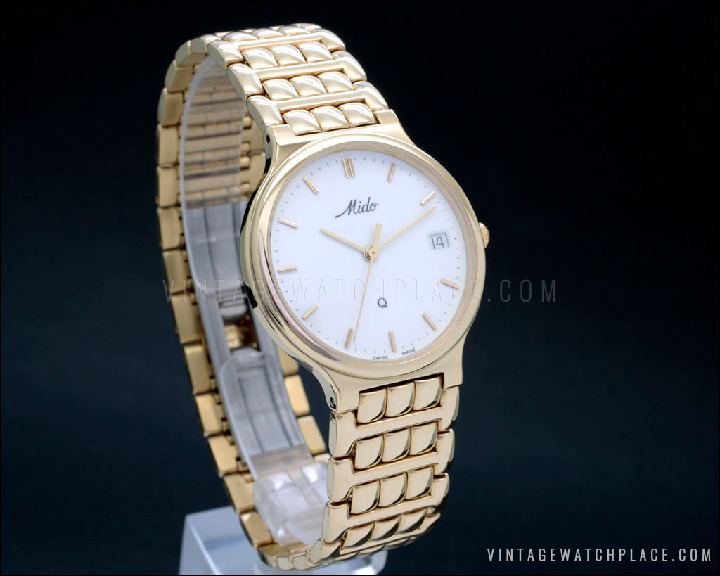 New Old Stock Men's Mido quartz Dress vintage watch, from the 80's, all ...