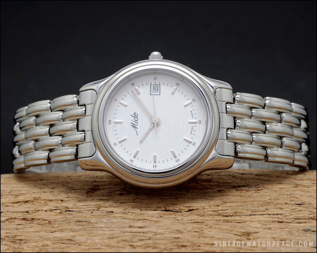 New Old Stock Ladies Mido quartz Dress vintage watch, all stainless ...