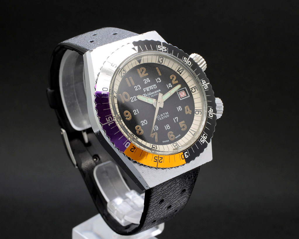Very rare Fero Feldmann "super compressor" style, Diver's vintage ...