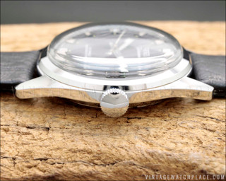 New Old Stock 60's Fero Feldmann black dial mechanical vintage watch ...