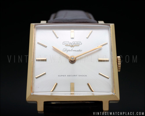 New Old Stock 1960's Duward Diplomatic Dress mechanical vintage watch ...