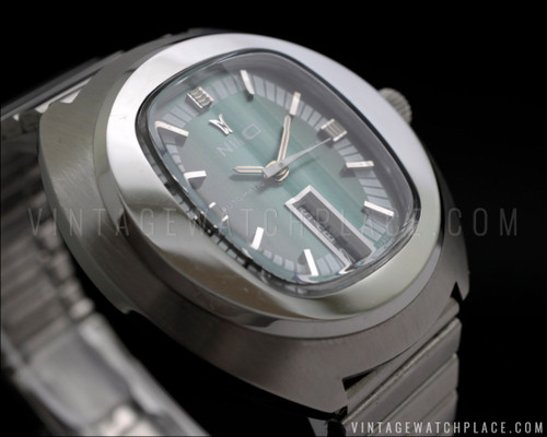 New Old Stock 70's Nino automatic vintage watch, AS 2066, UFO shape ...