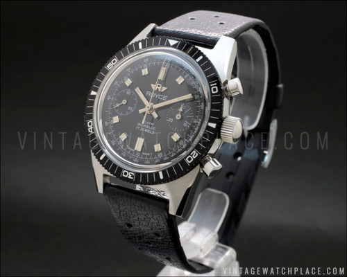 New Old Stock 70's Royce Diver's Chronograph mechanical vintage watch ...