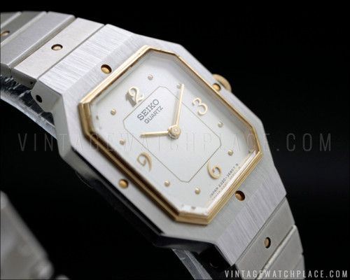 New Old Stock Ladies' Seiko Dress quartz vintage watch NOS, Japan made, 2320-6850, with original ...