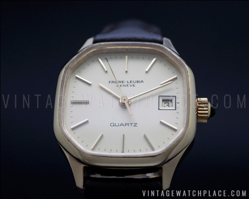 New Old Stock 80's Ladies' Favre-Leuba Dress quartz vintage watch, ETA ...