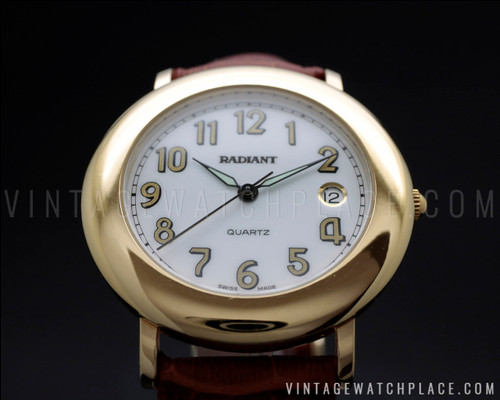 New Old Stock Dress Radiant Quartz vintage watch, ETA 400.411, WWI ...