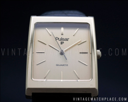 New Old Stock Dress Pulsar Quartz vintage watch, minimalist, square ...