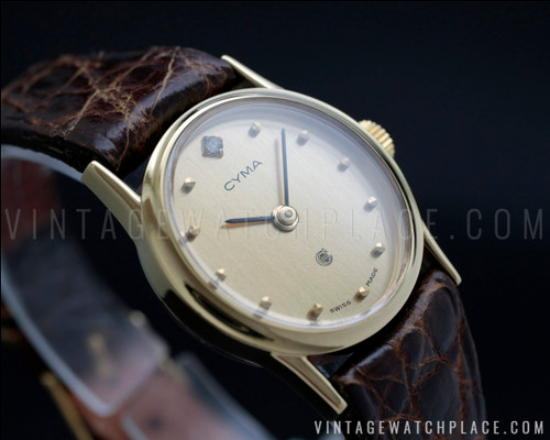 Cyma new old stock for Ladies, gold plated, very dainty!!, 100% ...