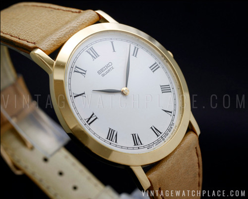 New Old Stock 1989 dress Seiko Quartz vintage watch, 5Y94-8000, 100% ...
