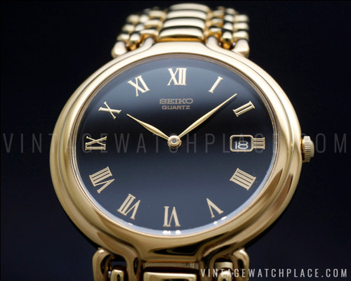 New Old Stock 2002 Seiko Quartz vintage watch, very slim, it fits ...
