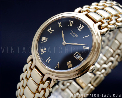 New Old Stock 2002 Seiko Quartz vintage watch, very slim, it fits ...