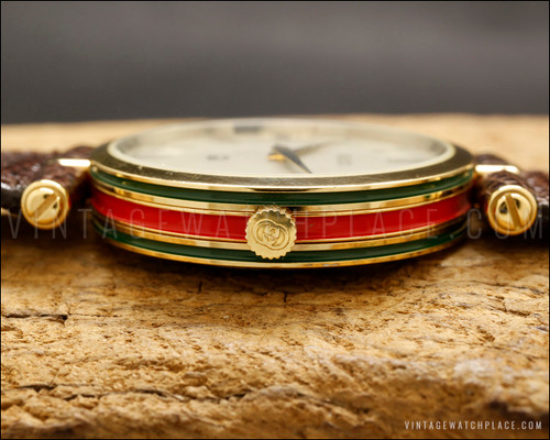 New Old Stock Gucci vintage watch, from the 80's, beautiful cream dial ...