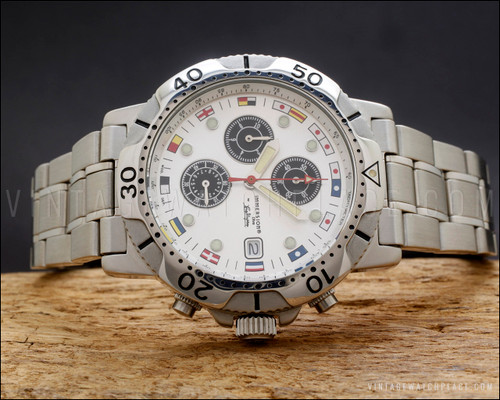 New Old Stock 1990's Immersion Stendardo Quartz Diver Chronograph ...