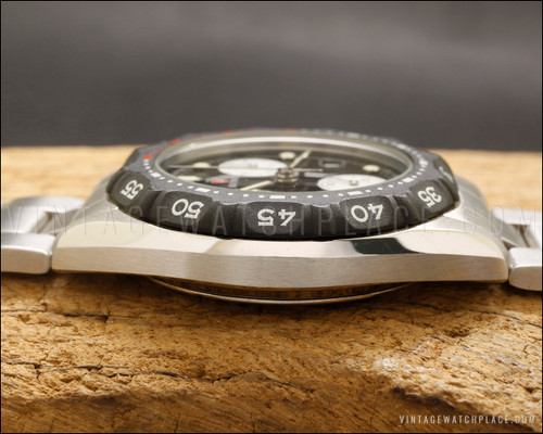 New Old Stock Diver's Kronos Chronograph vintage watch, panda dial, 100 ...