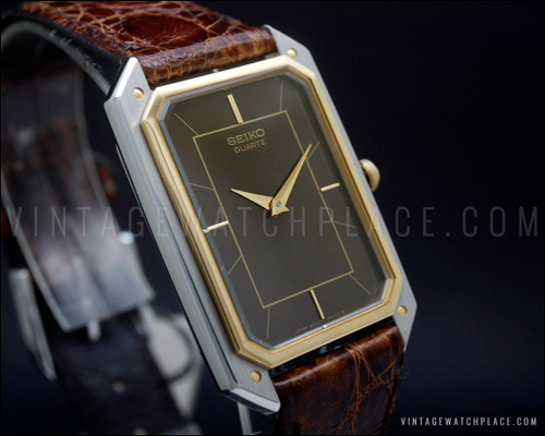 New Old Stock 1982 Seiko dress flat Quartz vintage watch, rare ...