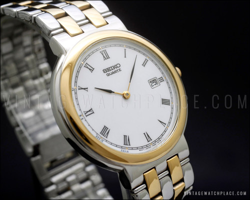 New Old Stock 2002 Seiko dress Quartz vintage watch, 7N29-7A00, very ...