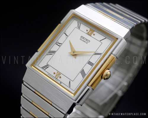 New Old Stock 1984 Seiko dress flat Quartz vintage watch, New Old Stock ...