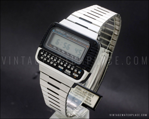 New Old Stock 1981 extremely rare Seiko Calculator Alarm Chronograph ...
